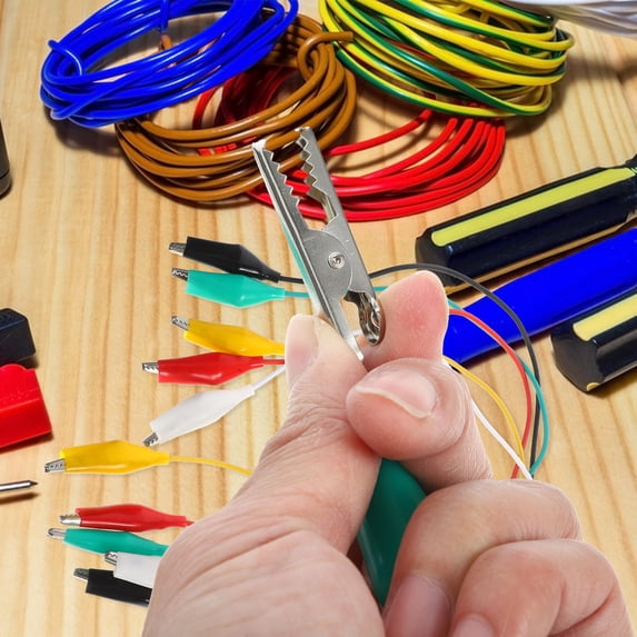 Greenadscape Nickel Plated Alligator Clips for Electrical Testing with ...