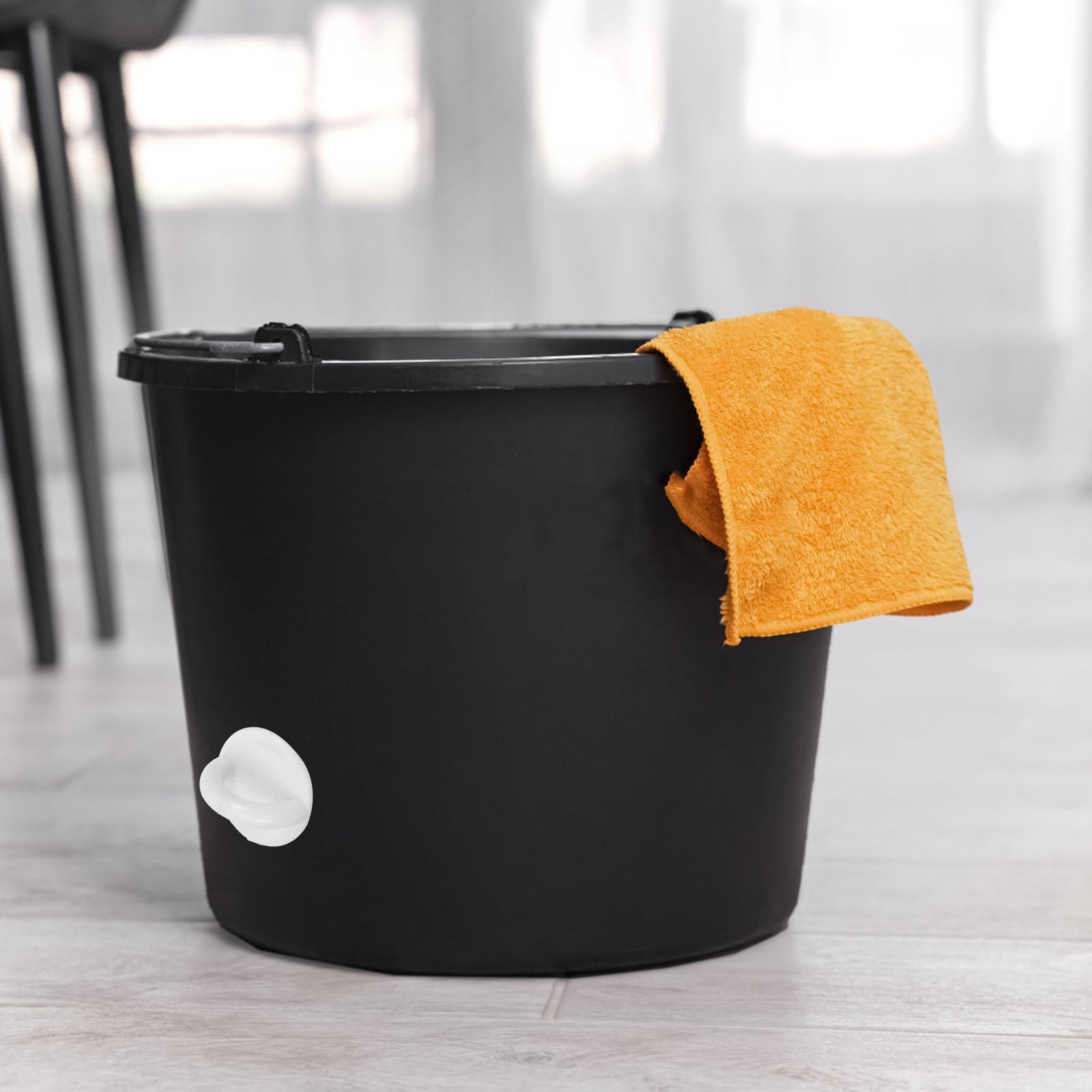 Greenadscape 3Pcs White Round Mop Bucket Outlet Plug for Home Bathroom ...