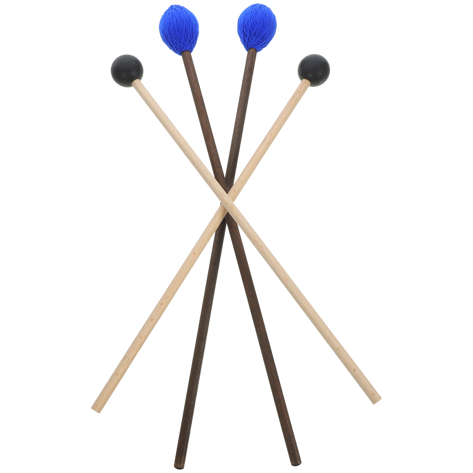 Greenadscape 4 Set Marimba Drum Sticks Maple Wood Woolen Yarn Rubber ...