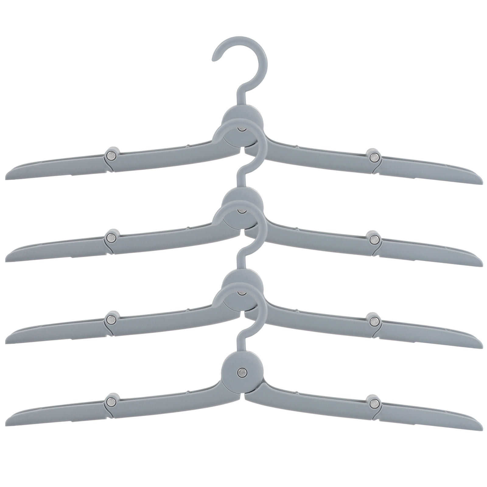 Greenadscape 4Pcs Clothing Hangers Space Saving Blue PP Hangers for ...