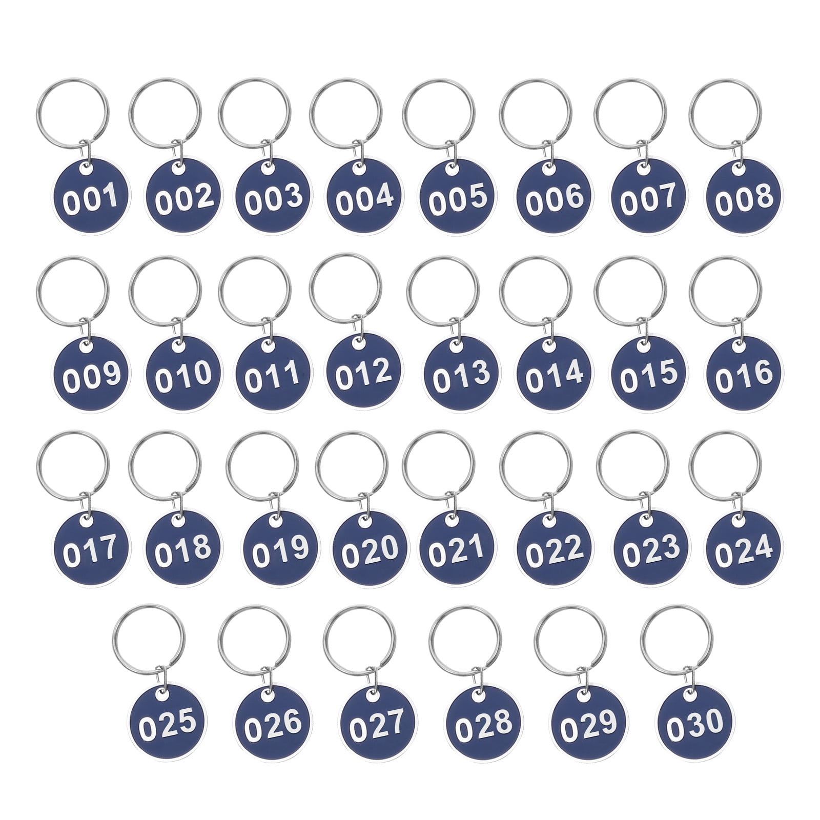 Greenadscape 55Pack Id Number Tags Blue Aluminium Labeling For Luggage ...