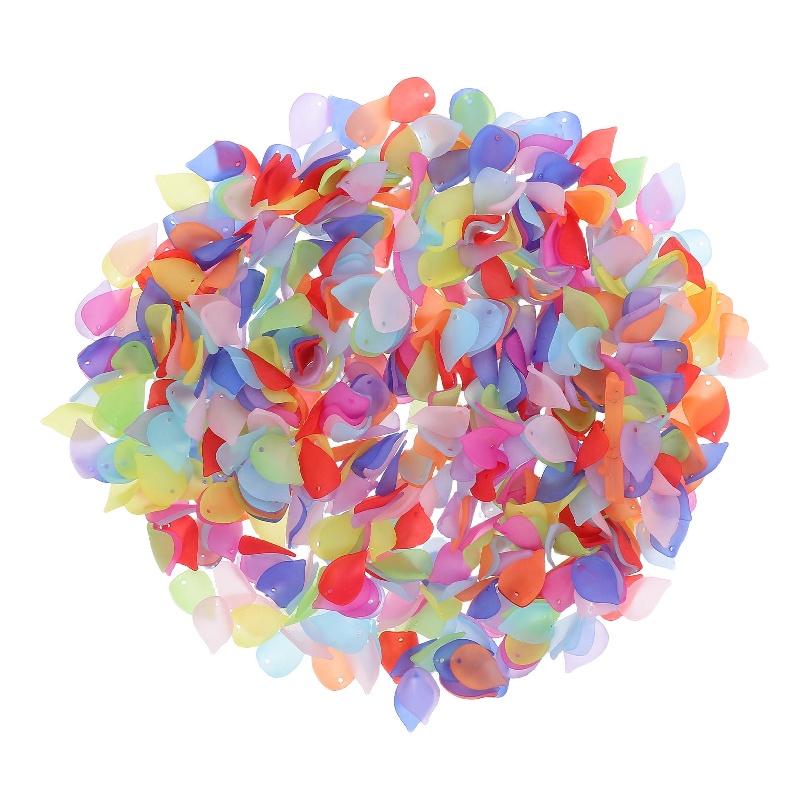 Greenadscape 560Pack Assorted Color Plastic Petals for Jewelry Making ...