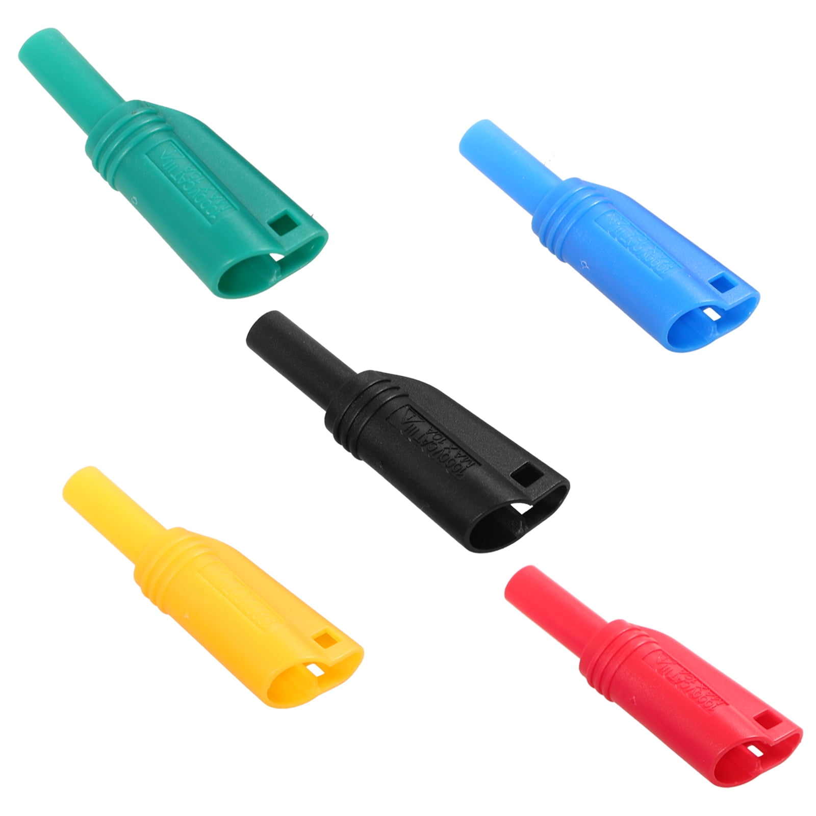 Greenadscape 5Pcs Round Banana Plugs for Multimeter and Electrical ...