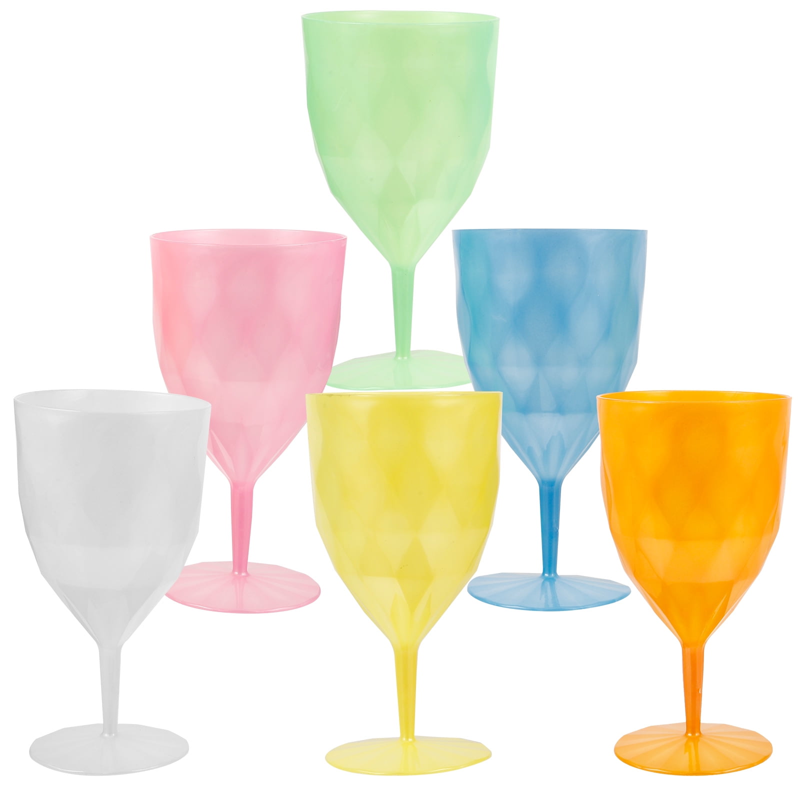 Greenadscape 6Set Assorted Color Plastic Juice Cups for Home Parties ...