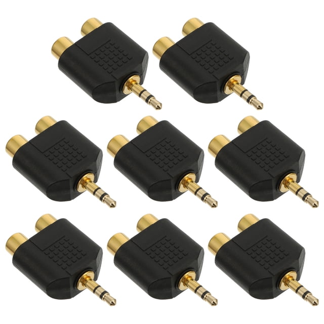 Greenadscape 8Pcs Male to Female Plug Adapter for Sound Card Output ...