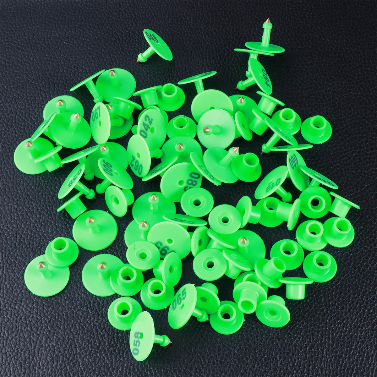 Greenadscape Goat Cattle Pig Farmers 100Pack Plastic Livestock Ear Tags ...