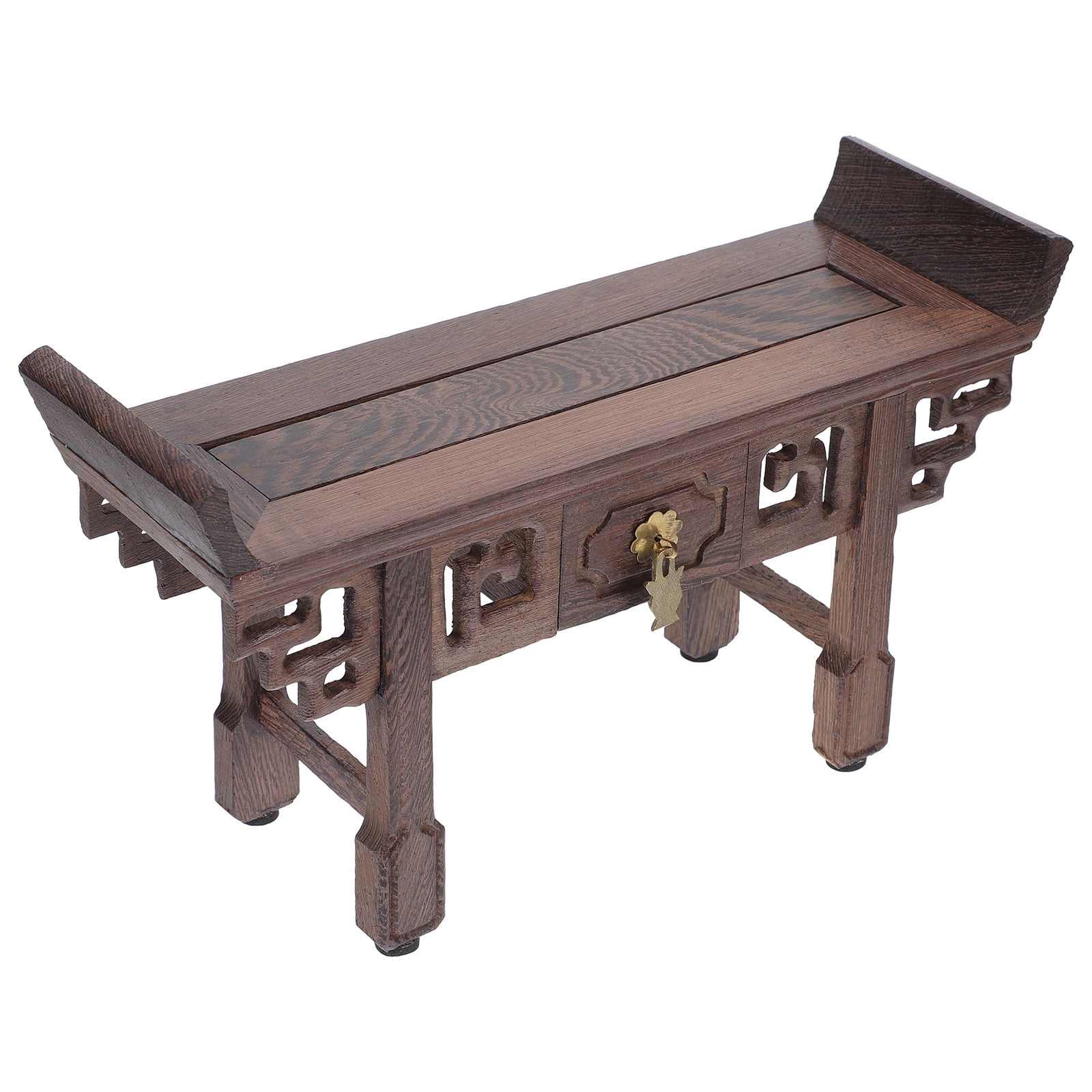 Greenadscape Rectangular Wooden Display Stand for Statues and Crafts ...