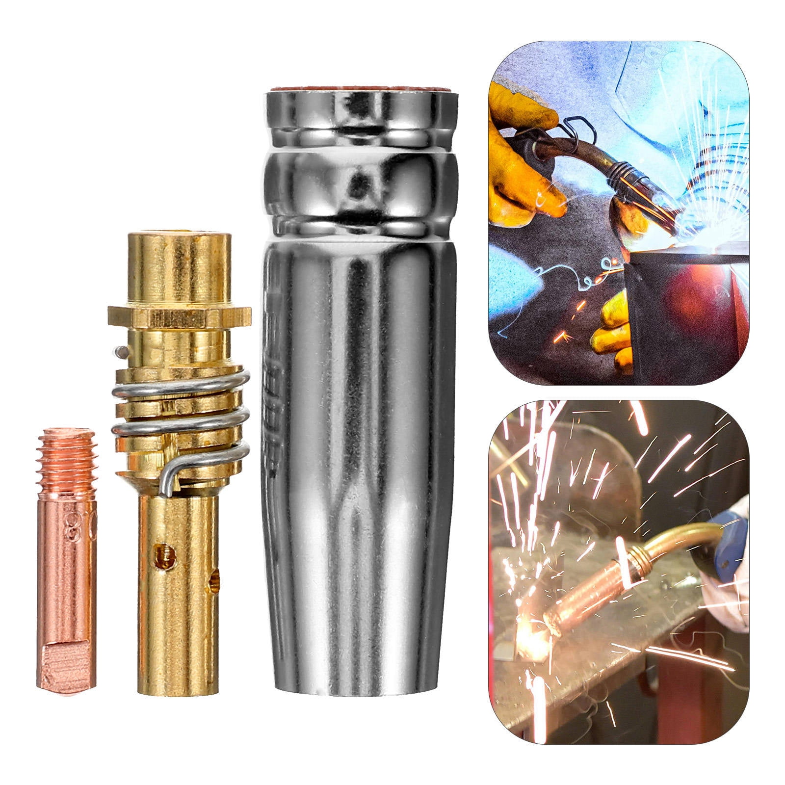 Greenadscape Welding Nozzle Set Assorted Color Copper For MIG MAG ...