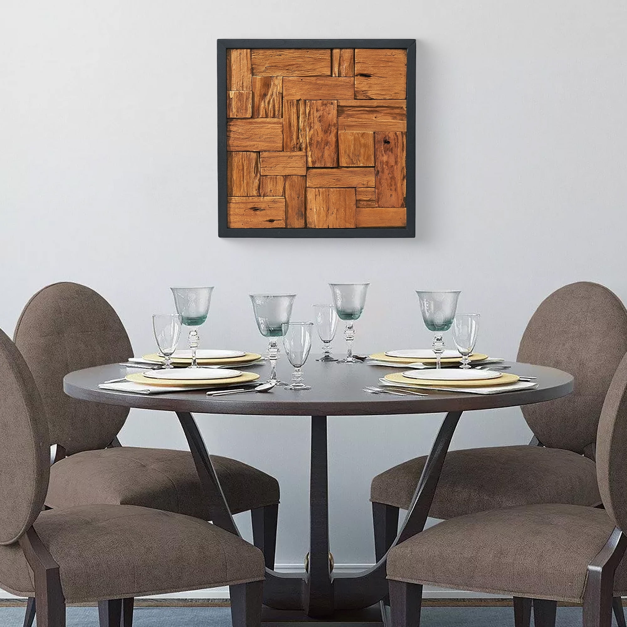 Greenage Square New Simetris Wall Decor Wall Art-17''x17''x1.6 ...