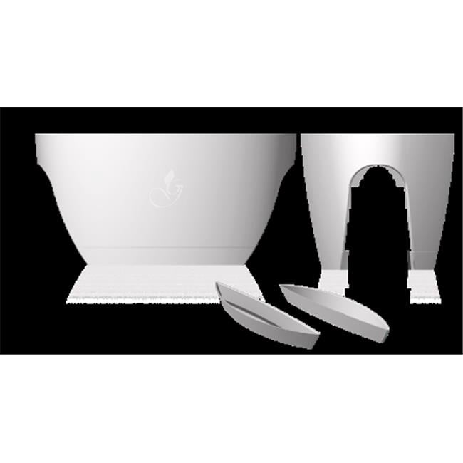 Greenbo GWB91 XL Rail Planter in White, Set of 2 - Walmart.com