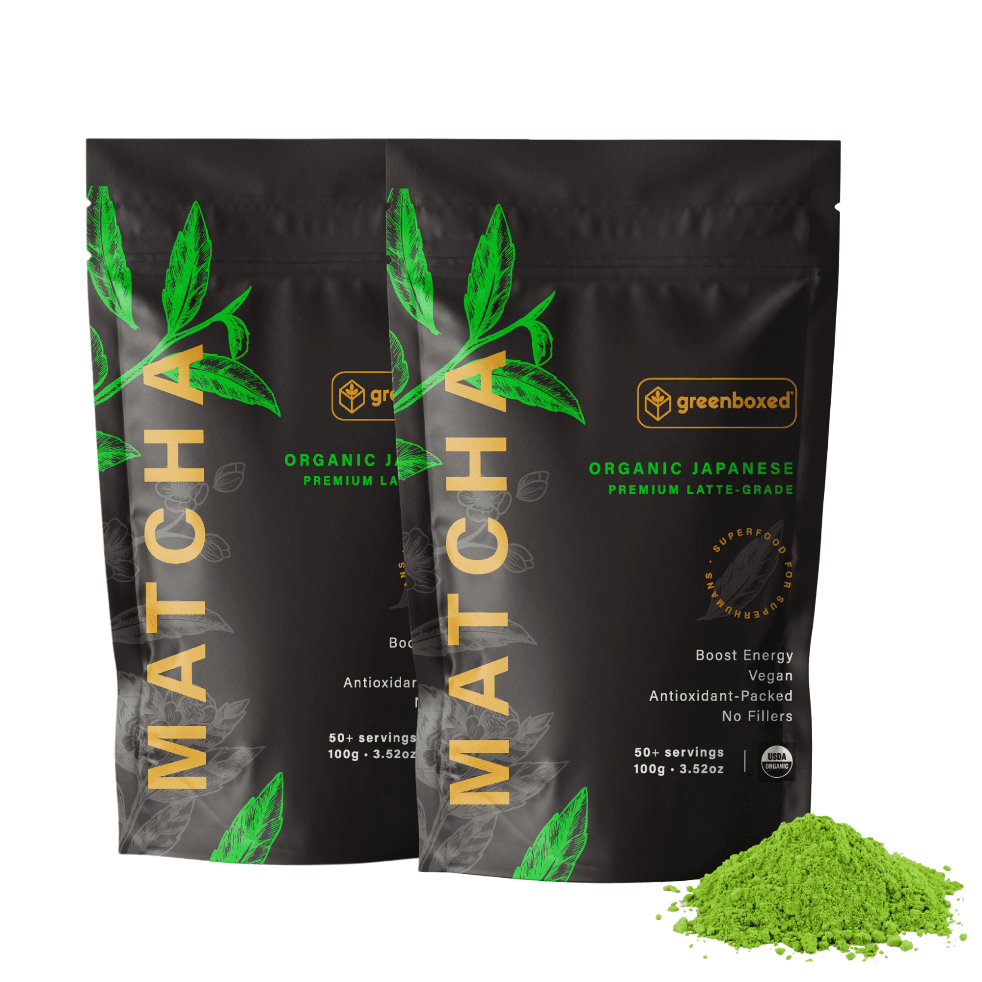 Greenboxed Matcha Green Tea Powder, Organic Japanese Premium Latte ...