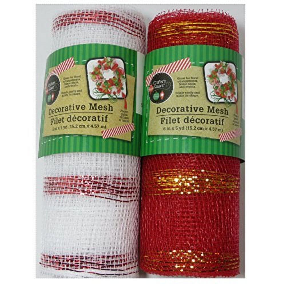 Greenbrier Christmas Decorative Mesh Rolls for Crafting Wreaths ...