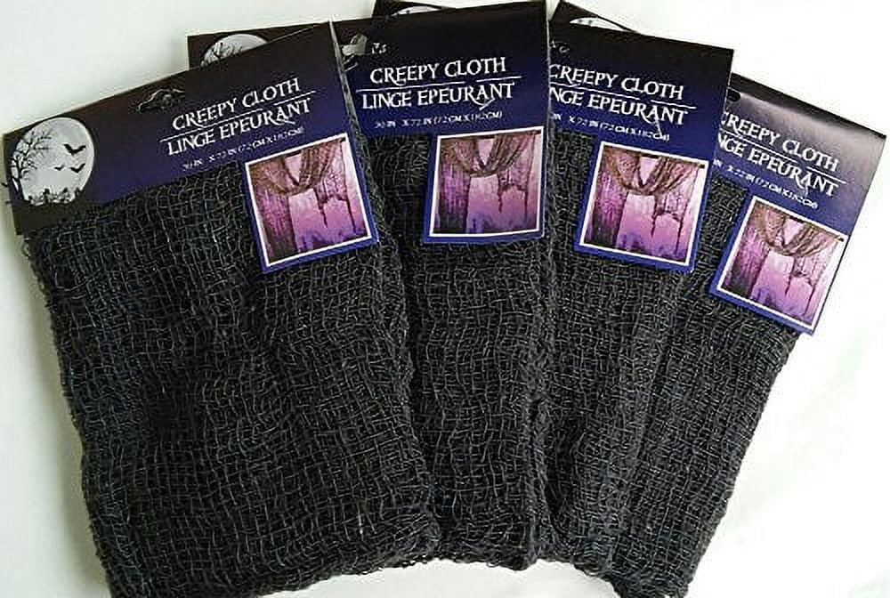 Greenbrier Creepy Cloth Scary Spooky Halloween Decoration (4 Pack, Gray ...