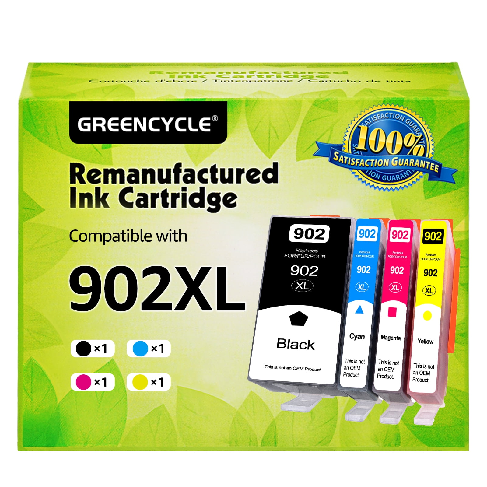 Greencycle 902XL Ink Cartridge Replacement for HP 902 XL 902XL ...