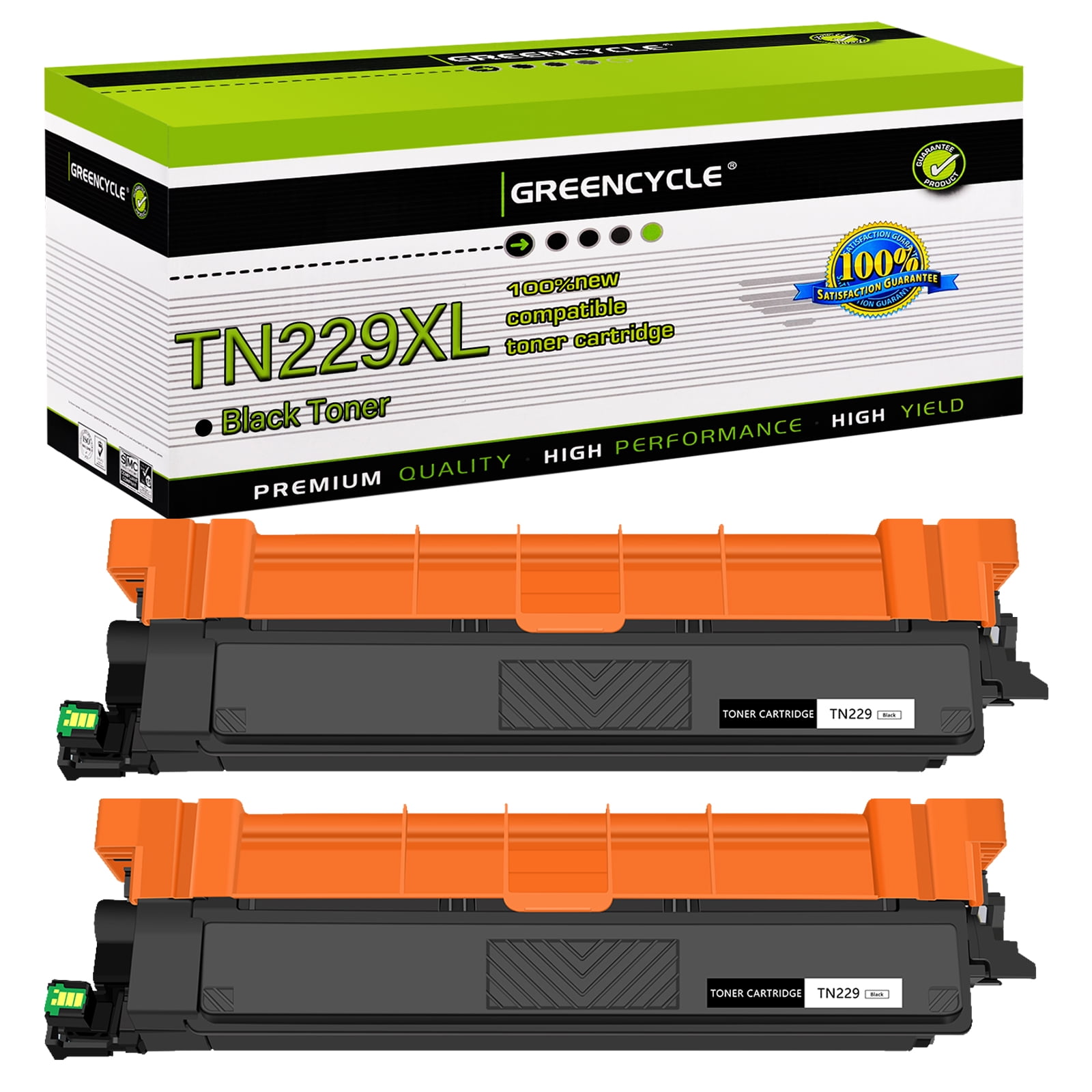 Greencycle TN229XL TN229K Black Toner Cartridge Compatible for Brother ...