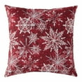 Greendale Home Fashions 18 in. Holiday Throw Pillow - Snowflakes ...