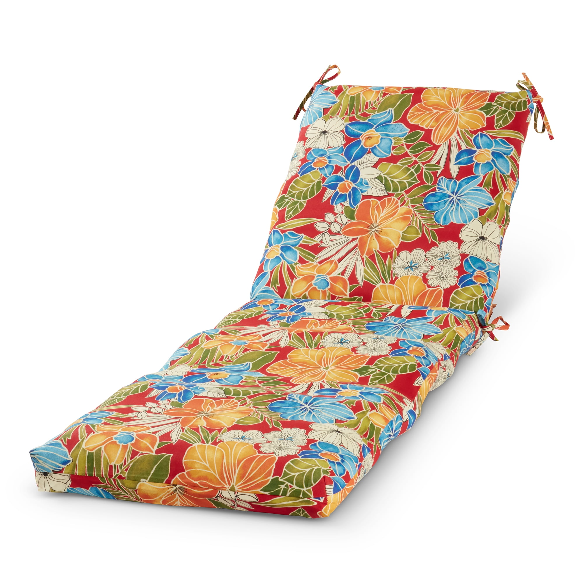 Greendale Home Fashions Outdoor Patio Lounge Chair Cushion Pad, Water ...