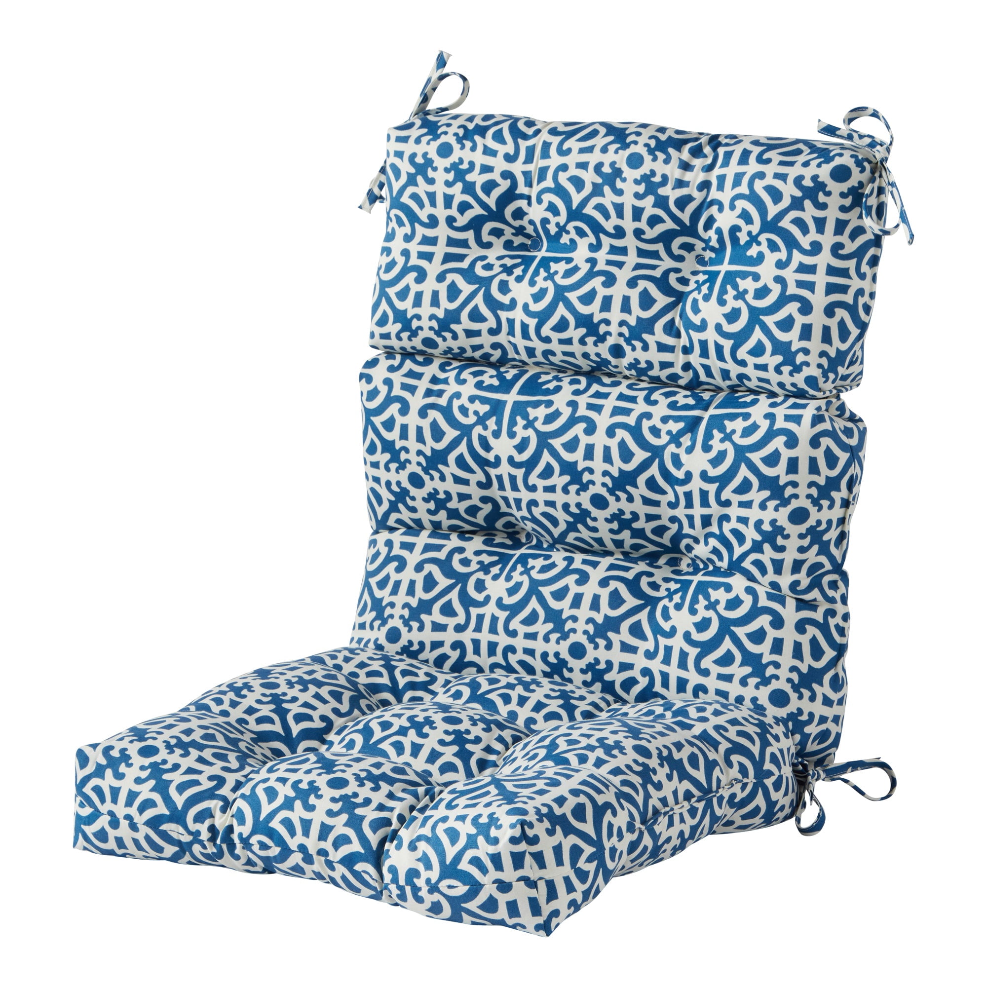 Greendale Home Fashions Outdoor 44'' x 22'' High Back Chair Cushion ...