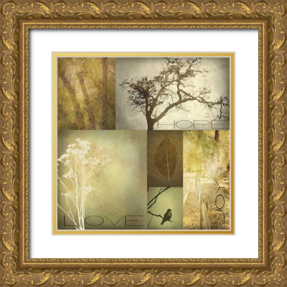 Greene, Taylor 12x12 Gold Ornate Wood Framed with Double Matting Museum ...