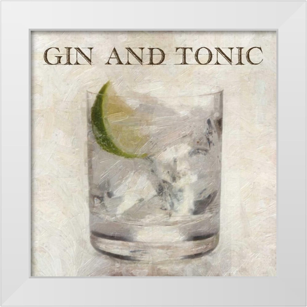 Greene, Taylor 12x12 White Modern Wood Framed Museum Art Print Titled - GIN AND TONIC - Walmart.com