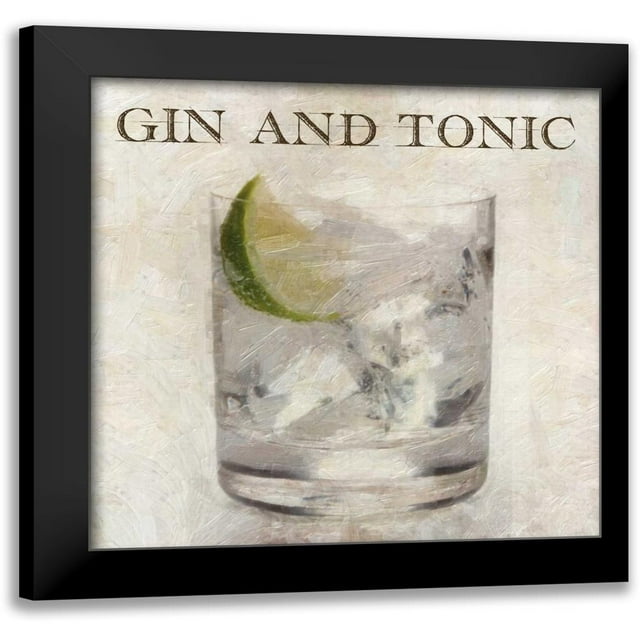 Greene, Taylor 15x15 Black Modern Framed Museum Art Print Titled - GIN AND TONIC - Walmart.com
