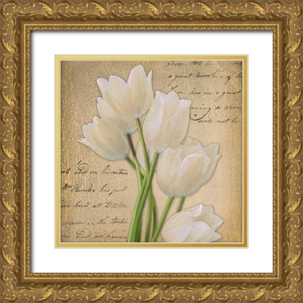 Greene, Taylor 15x15 Gold Ornate Wood Framed with Double Matting Museum Art Print Titled - WHITE ...