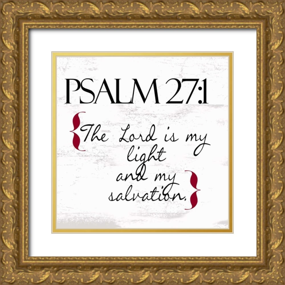 Greene, Taylor 26x26 Gold Ornate Wood Framed with Double Matting Museum Art Print Titled - Psalm ...