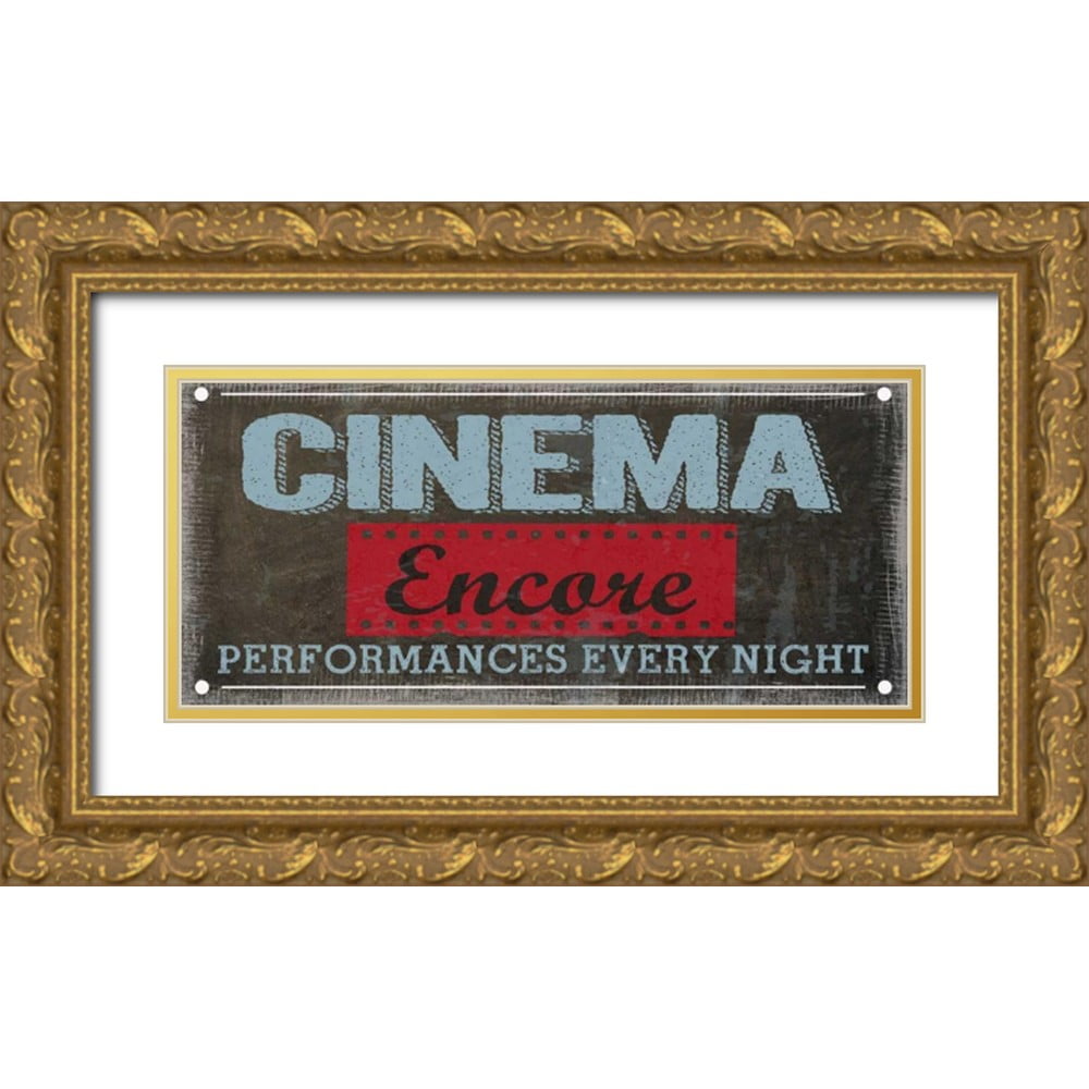 Greene, Taylor 32x16 Gold Ornate Wood Framed with Double Matting Museum ...