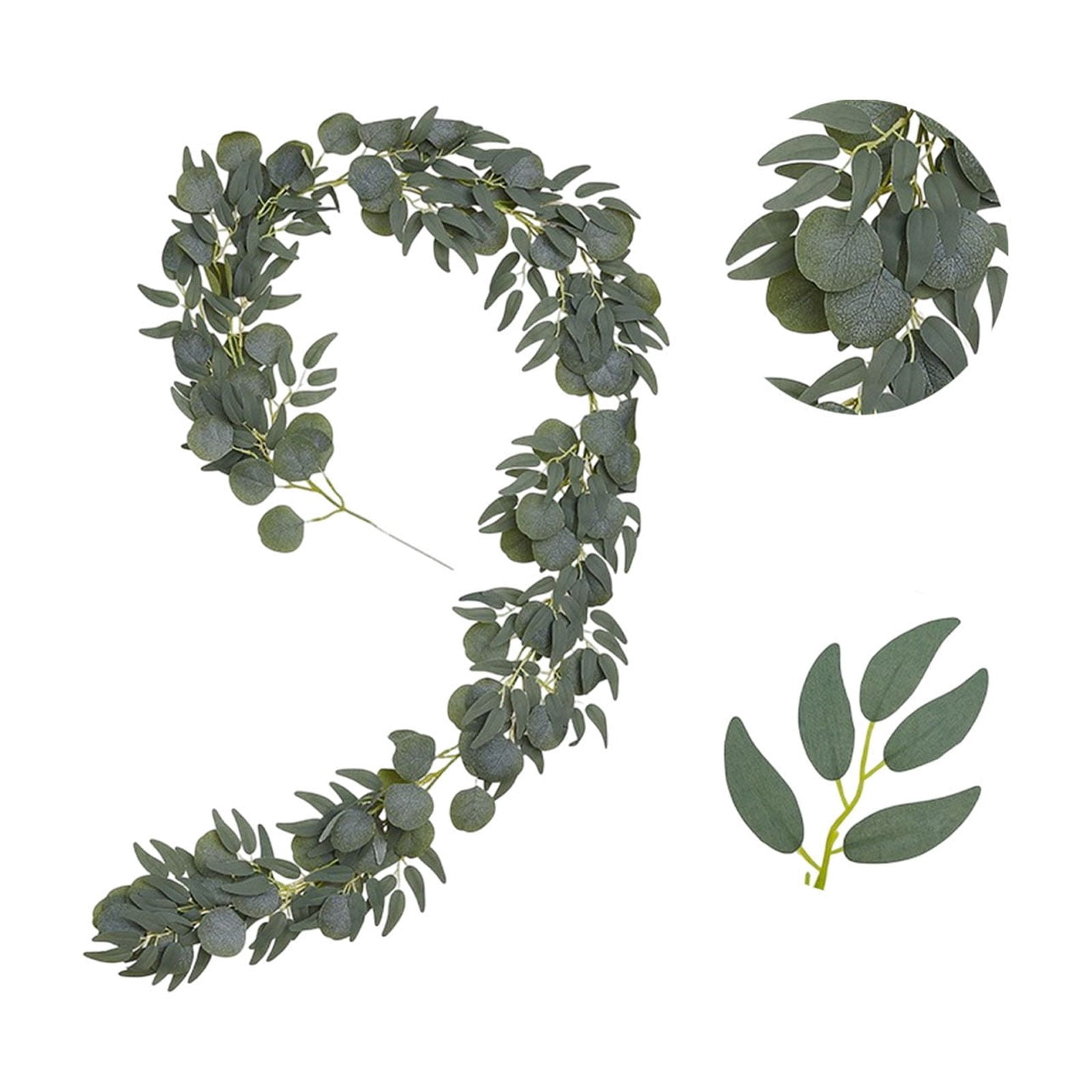 Greenery Artificial Eucalyptus Garland, Artificial Hanging Vines Green ...