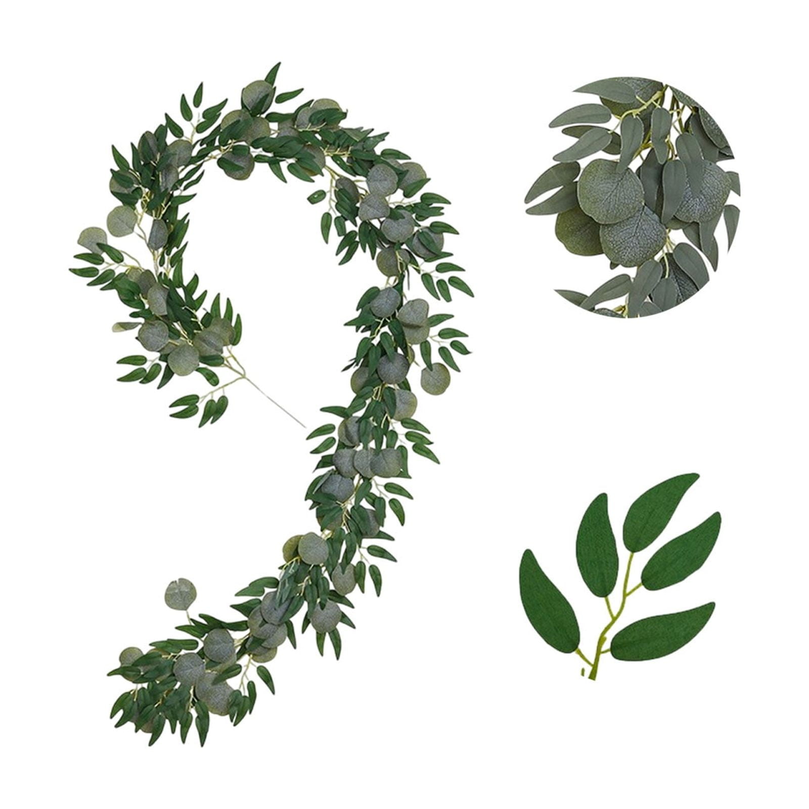 Greenery Artificial Eucalyptus Garland, Artificial Hanging Vines Green ...