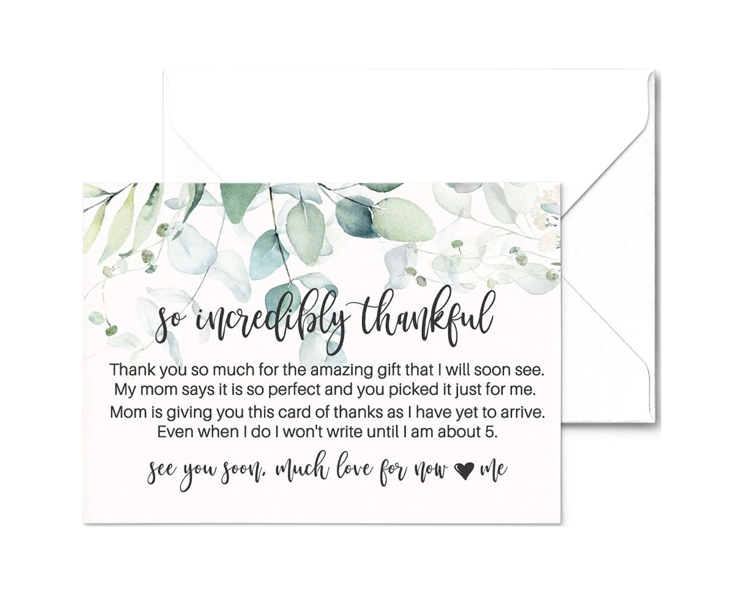 Thank You Card Wording Baby Shower