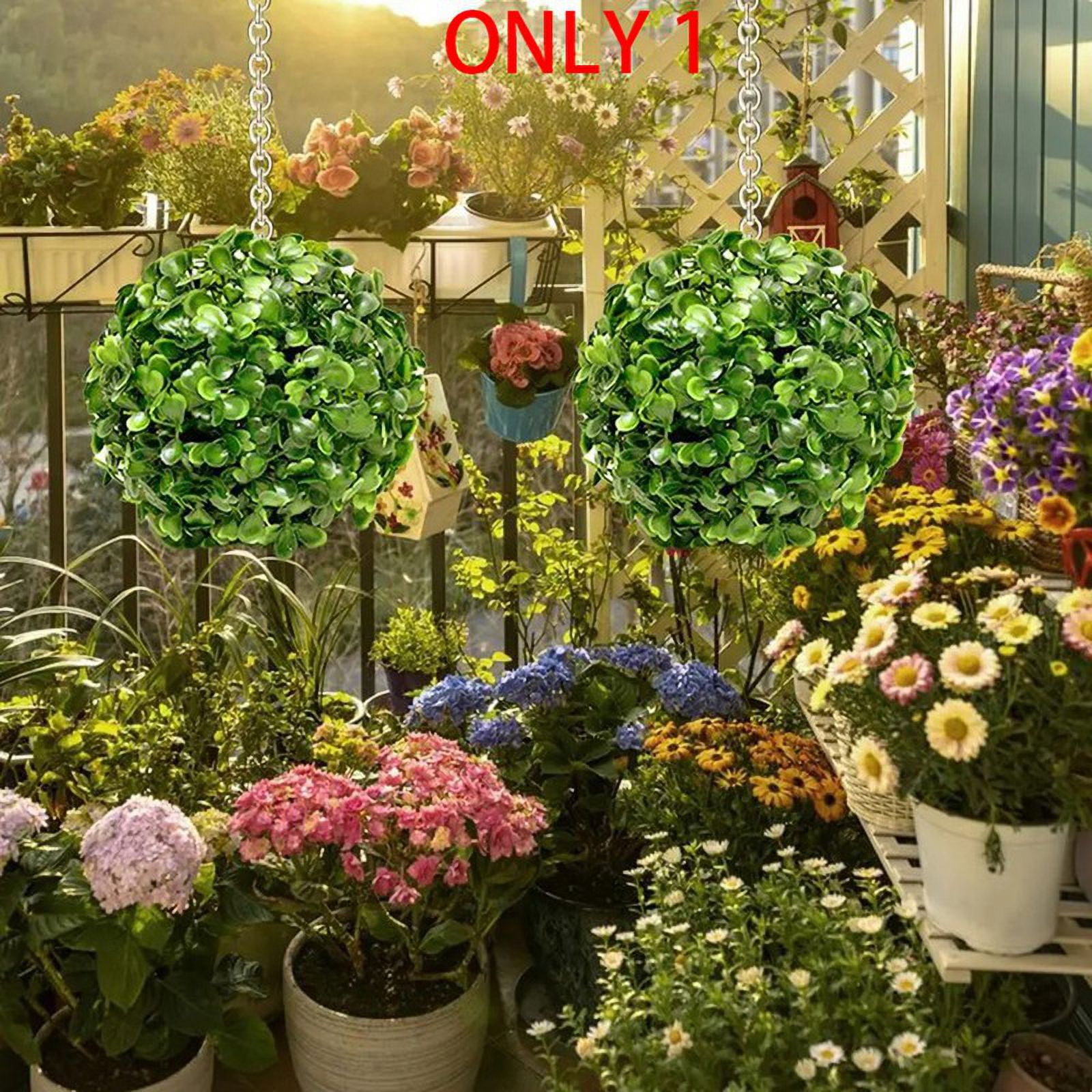 Greenery Balls Faux Boxwood Green Round Balls No Trimming Artificial ...