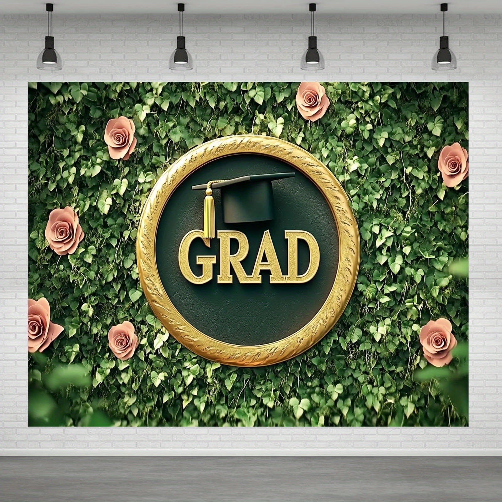 Greenery Graduation Party Backdrop Congrats Grad Class of 2025 Graduate ...