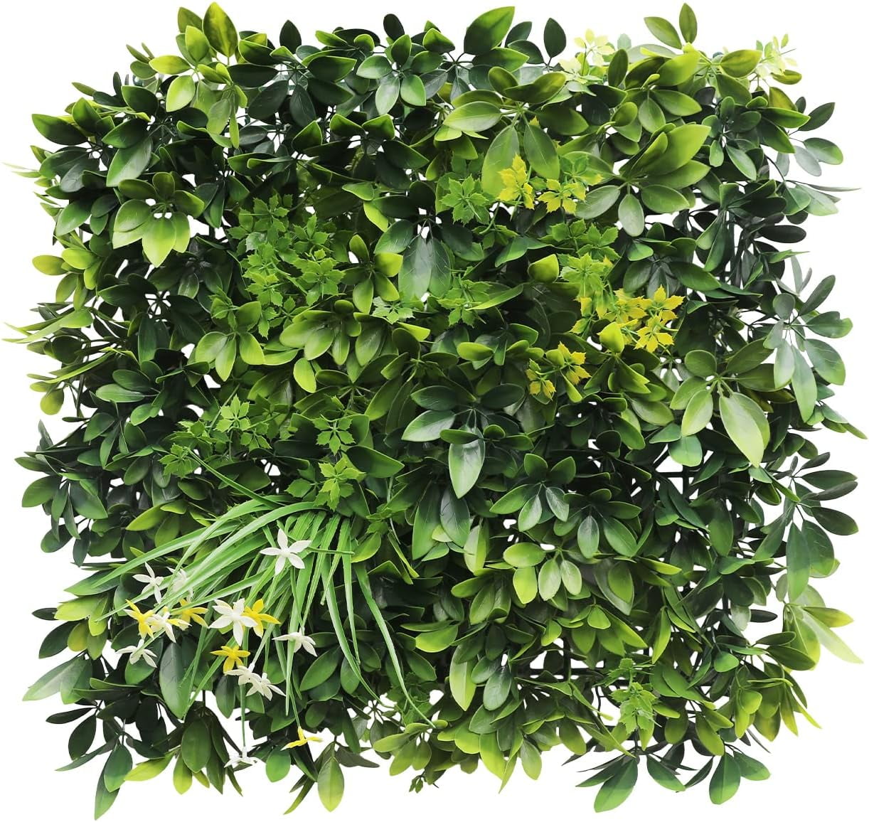 Greenery Wall Panel 20"x20" Artificial Grass Wall 3D Boxwood Panels ...