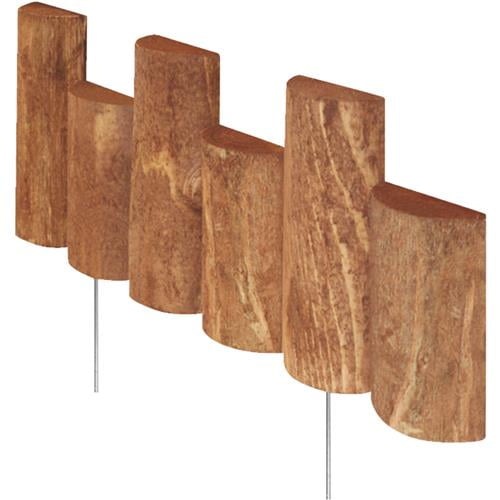 Greenes Fence Flexible Half-Log Lawn Edging HALF LOG BORDER, Each ...