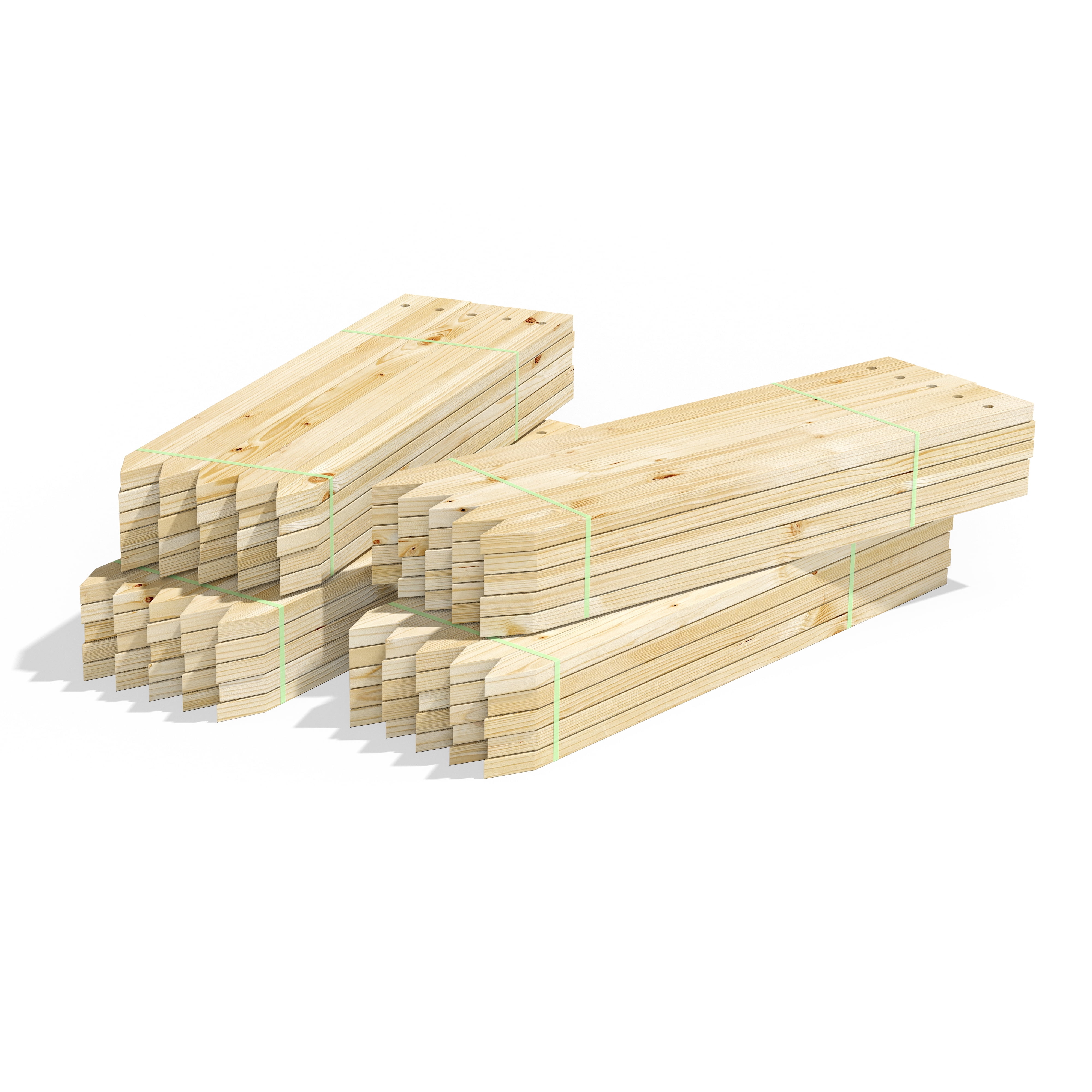 Greenes Fence Wood Grade Stakes 24 in. Long (with Hole 96-Pack ...