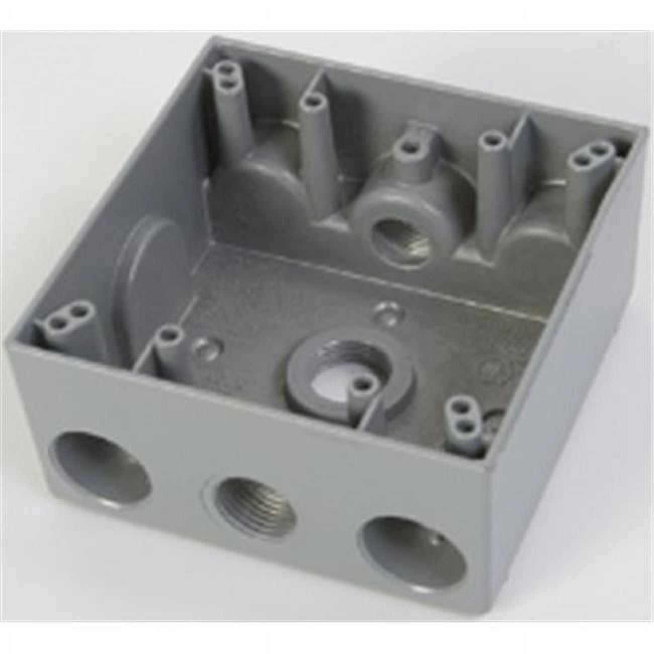 Greenfield B232WS 2 Gang Weatherproof Electrical Outlet Box with Three ...