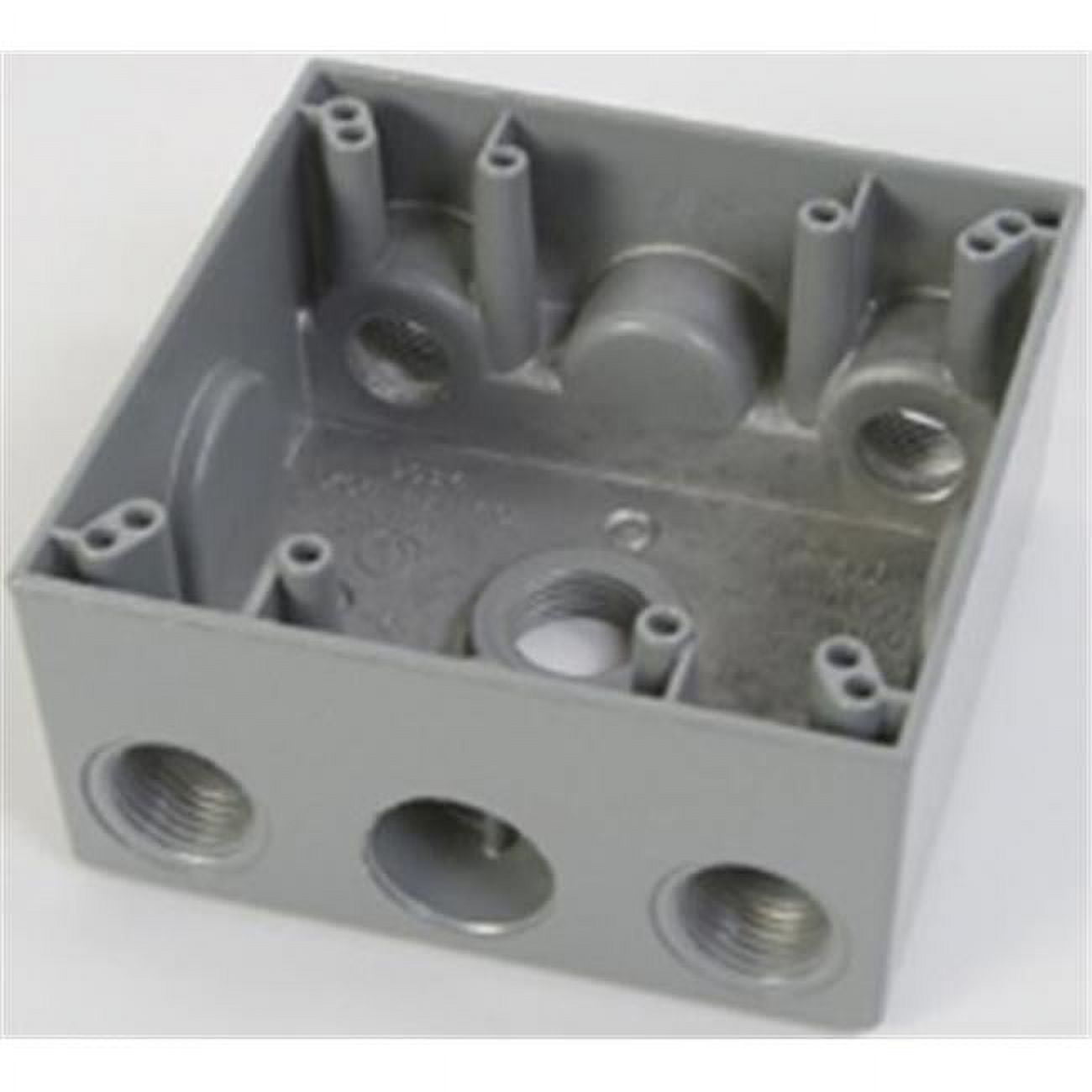 Greenfield B252PS 2 Gang Weatherproof Electrical Outlet Box with Three ...