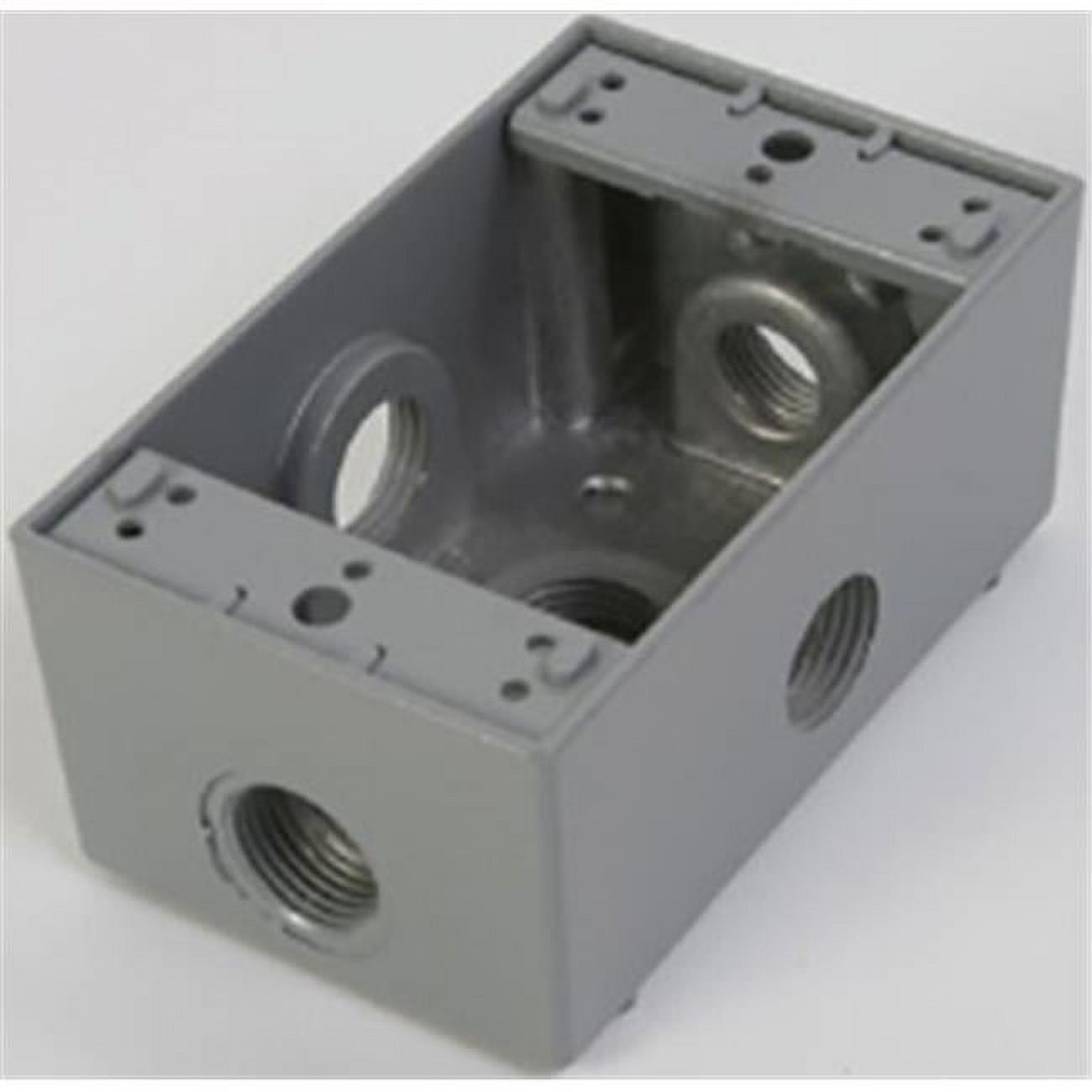 Greenfield B25SPS 1 Gang Weatherproof Electrical Outlet Box with Five 0 ...