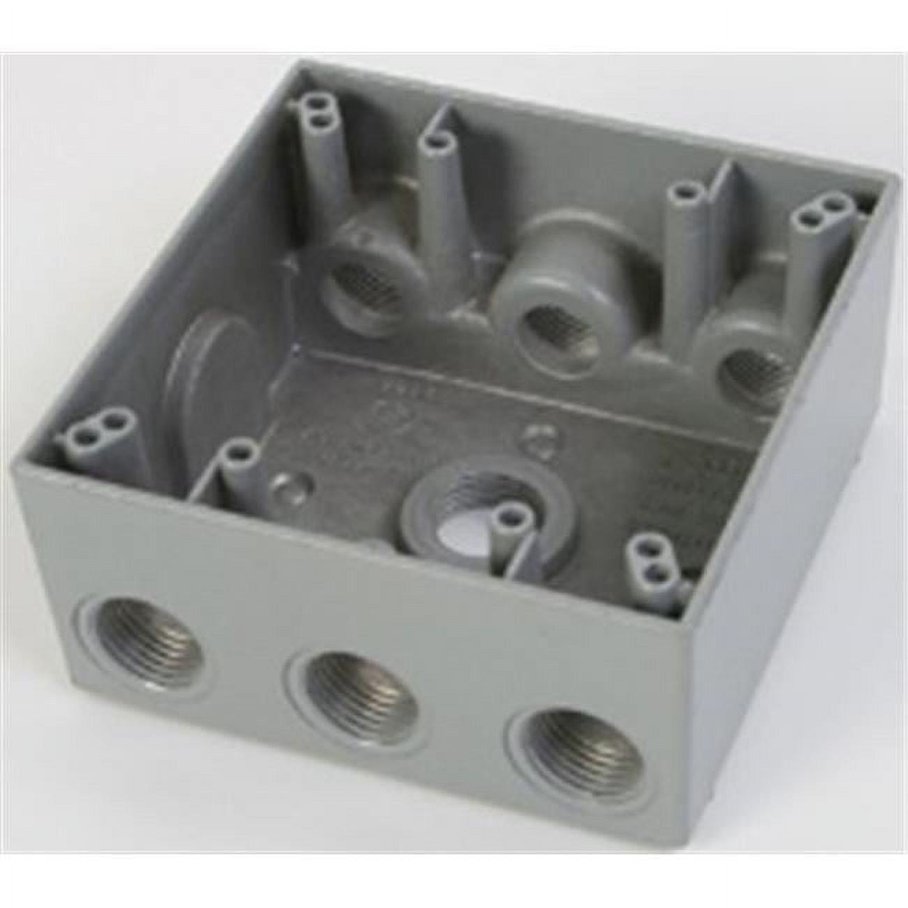 Greenfield B272PS 2 Gang Weatherproof Electrical Outlet Box with Seven ...