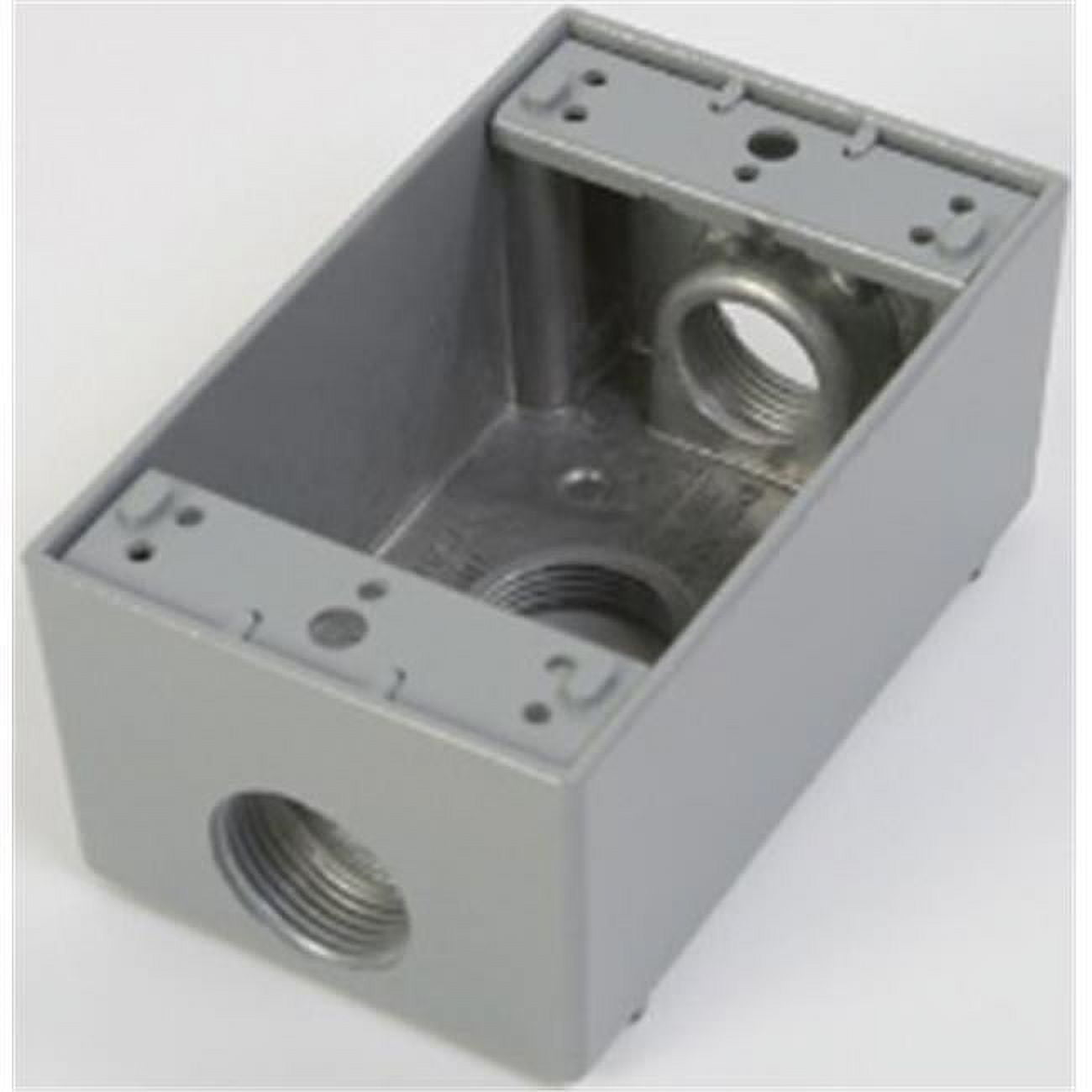 Greenfield B33PS 1 Gang Weatherproof Electrical Outlet Box with Three 0 ...