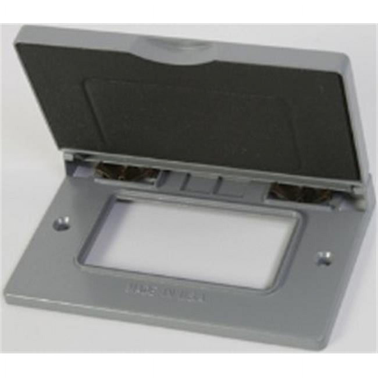 Greenfield Horizontal 1-Gang GFCI Weatherproof Outlet Box Cover, Whte ...