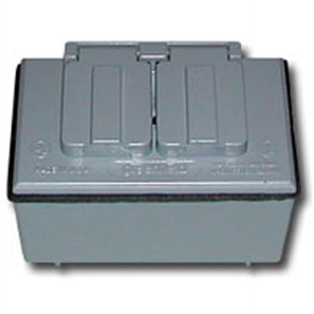 Greenfield 1 Gang Weatherproof Duplex Outlet Kit - Gray - Walmart.com