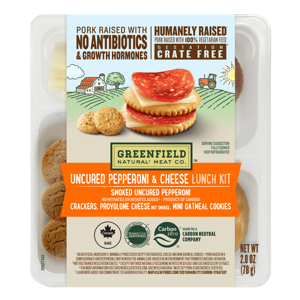 Greenfield Natural Meat Co. Sliced Pepperoni Stacker Lunch Kit, 2.75 oz ...