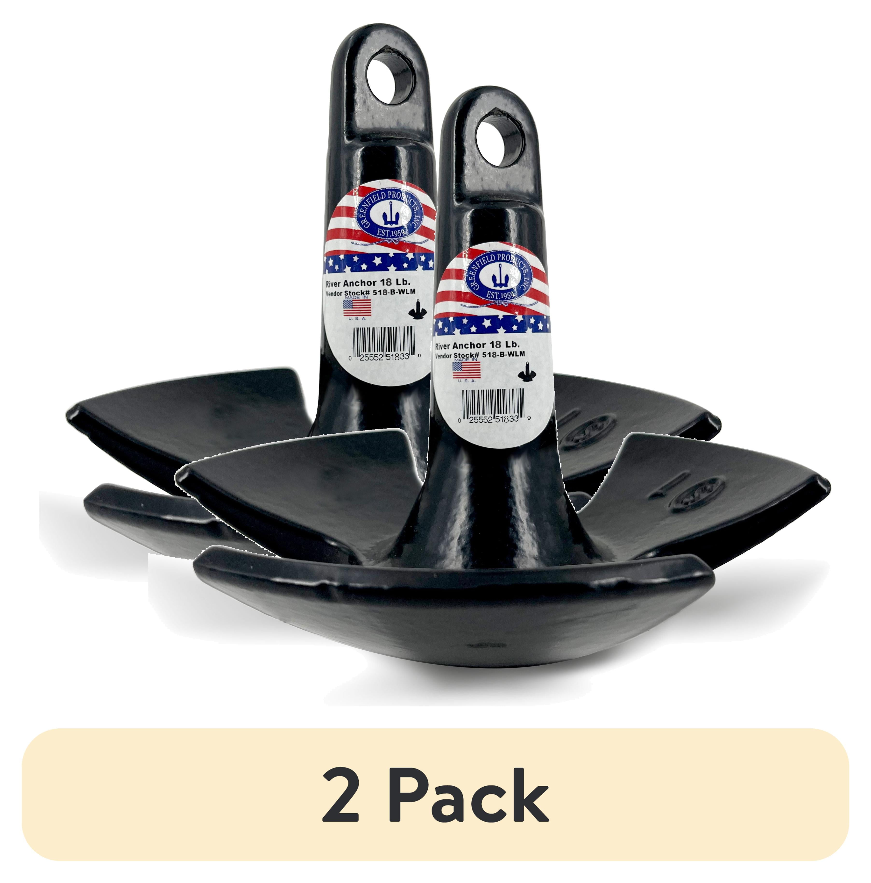 (2 pack) Greenfield Products River Anchor 18 lb. Cast Iron, Model 518-B ...