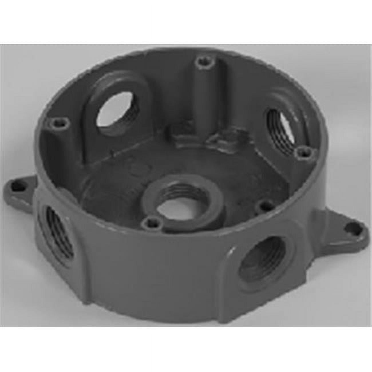New Greenfield RB25BRS 4 in. Round Waterproof Electrical Outlet Box ...