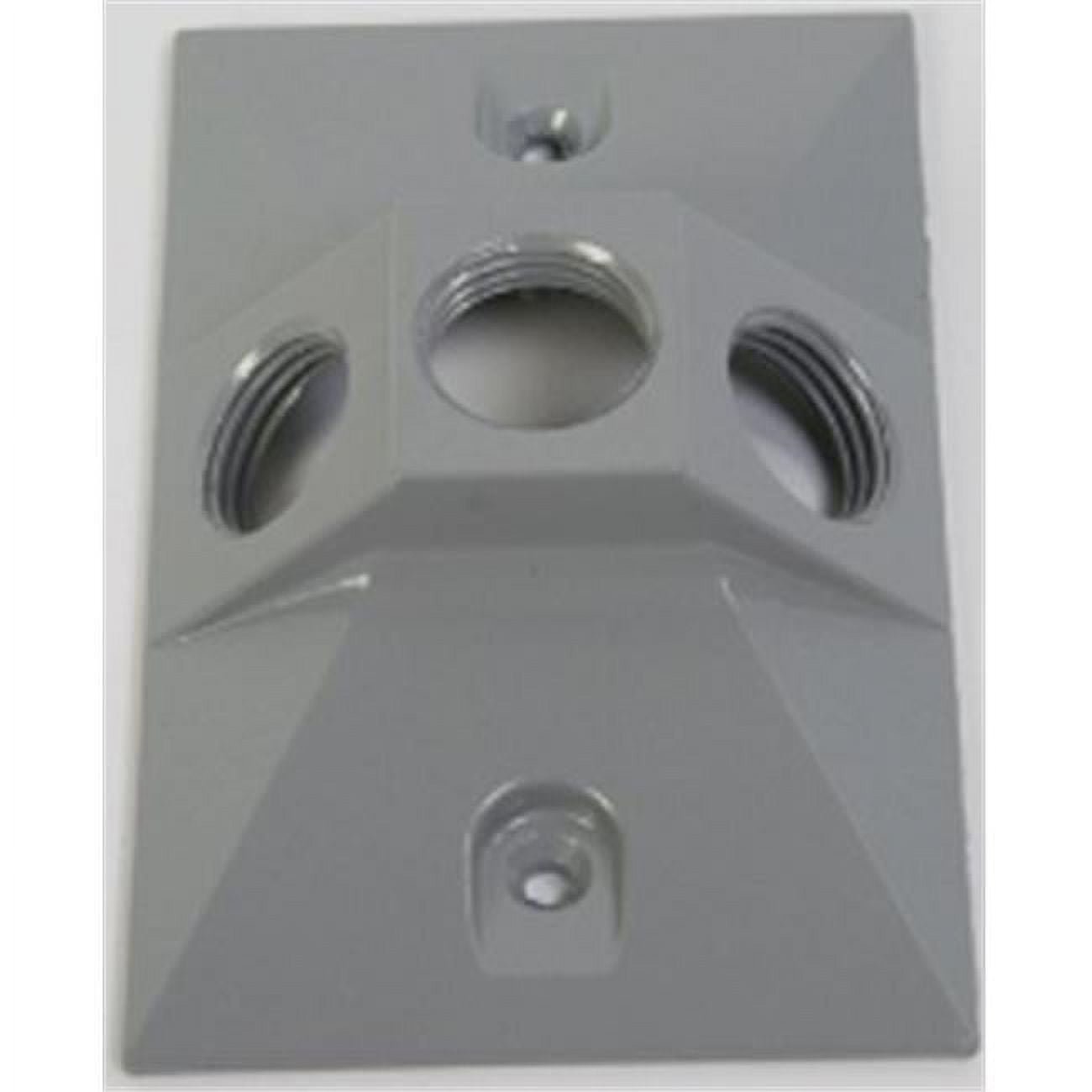 Greenfield Rectangular 1-Gang Cluster Weatherproof Outlet Cover with ...