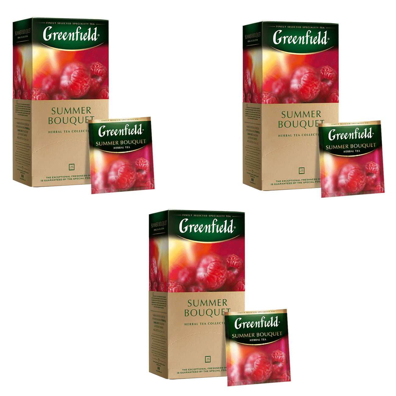 Greenfield Summer Bouquet Herbal Tea 25 Tea Bags, 50G (3 Pack ...