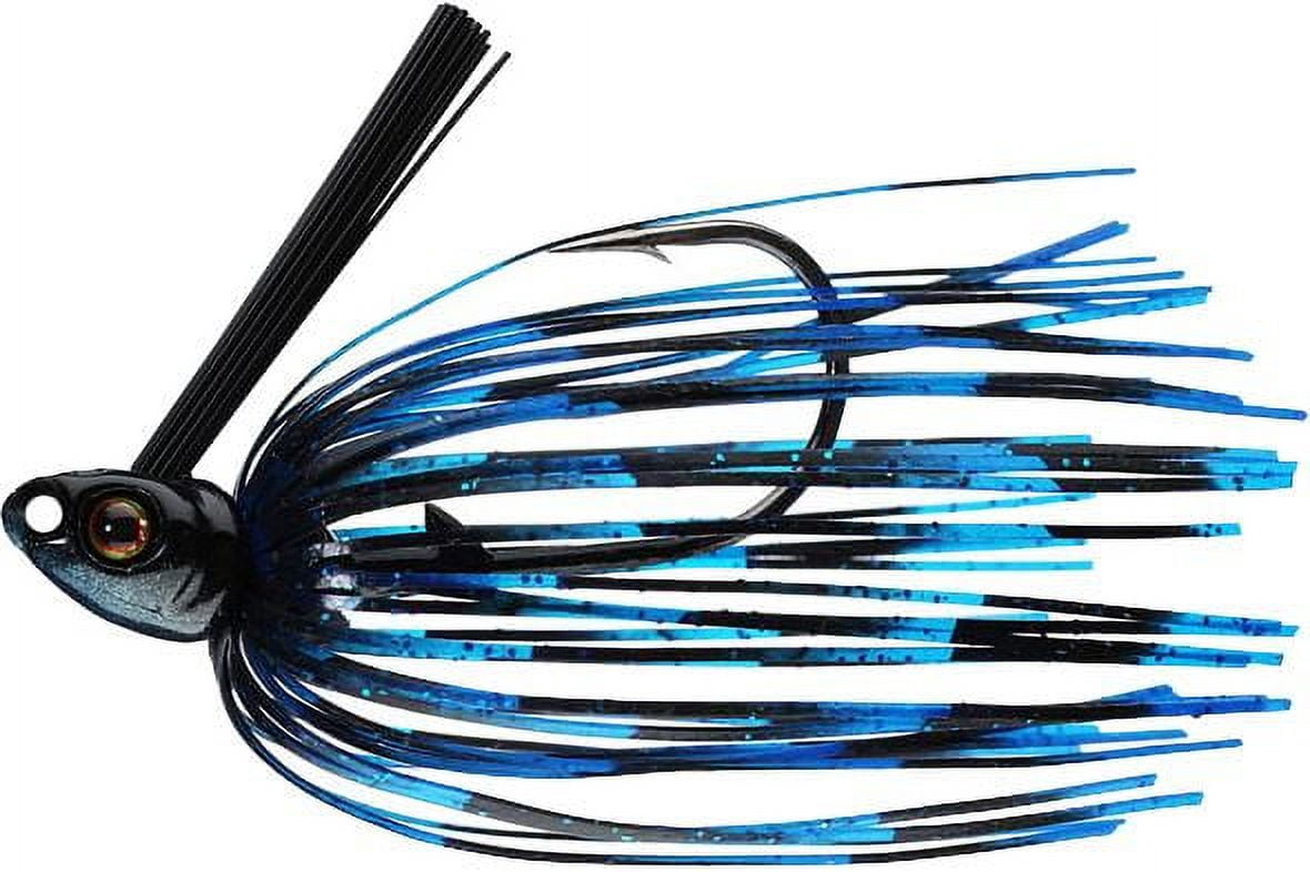 Greenfish Tackle GFSJBB38 GreenfishSwim Jig Black/Blue 3/8 oz ...