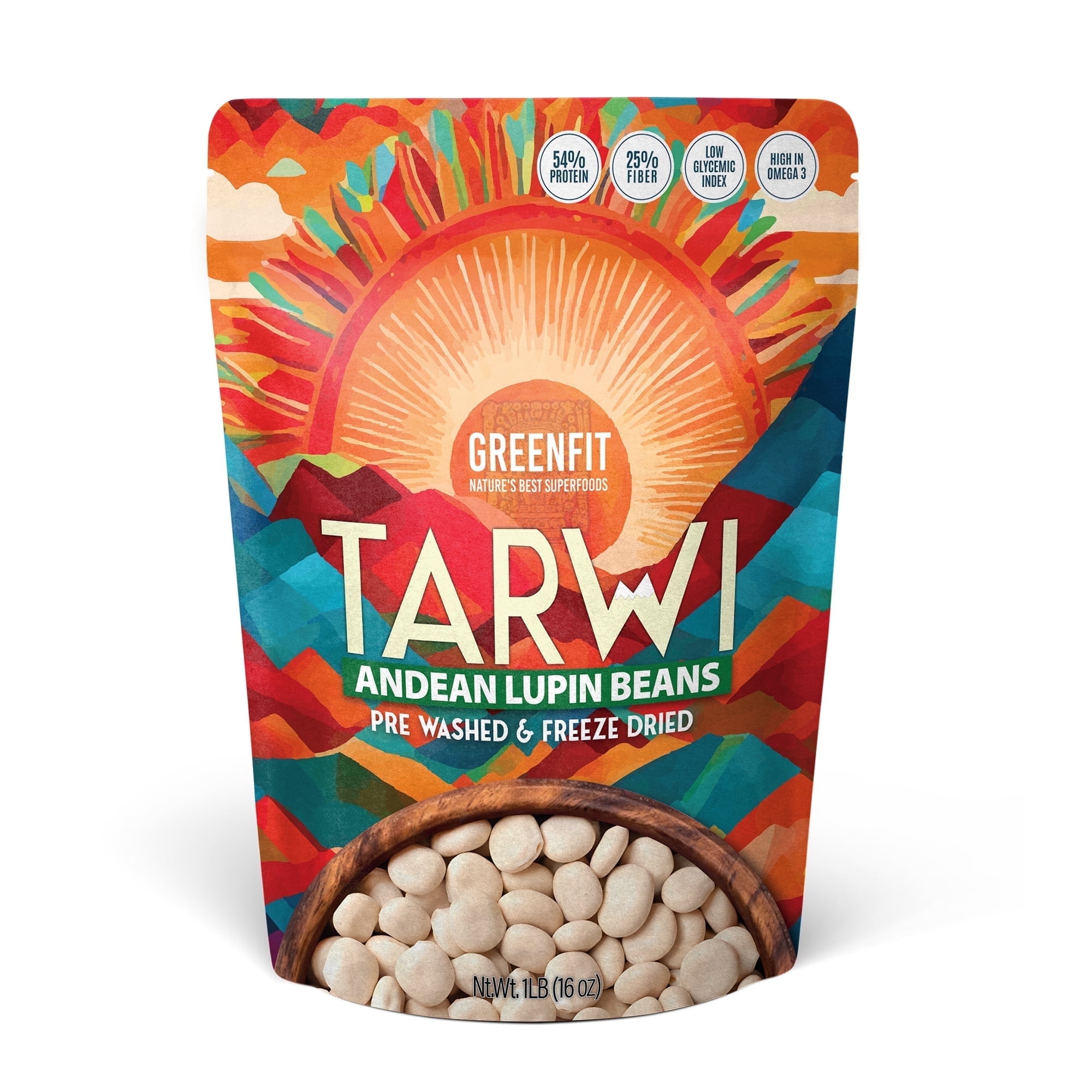 Greenfit Tarwi Freeze-Dried Beans | Super Food | 36g Protein | Gut ...
